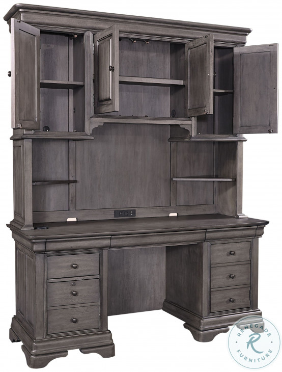 Sinclair Ash Grey 68" Executive Home Office Set from Aspen Home ...