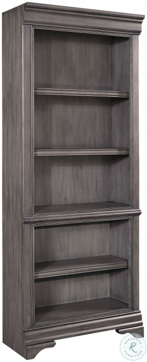 Sinclair Ash Grey Open Bookcase From Aspen Home | Coleman Furniture