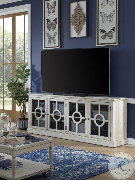Radius Alabaster 86" TV Console From Aspen Home | Coleman Furniture
