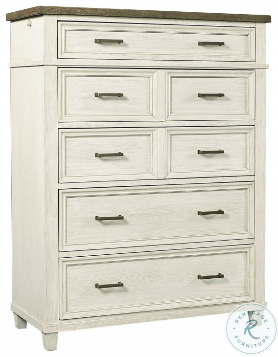 Caraway Aged Ivory Chest From Aspen Home | Coleman Furniture
