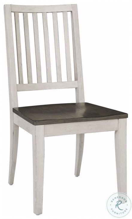Caraway Aged Ivory Wood Seat Side Chair Set Of 2 From Aspen Home ...