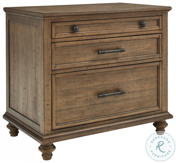 Hensley Honey Workstation Combo File Cabinet From Aspen Home | Coleman ...
