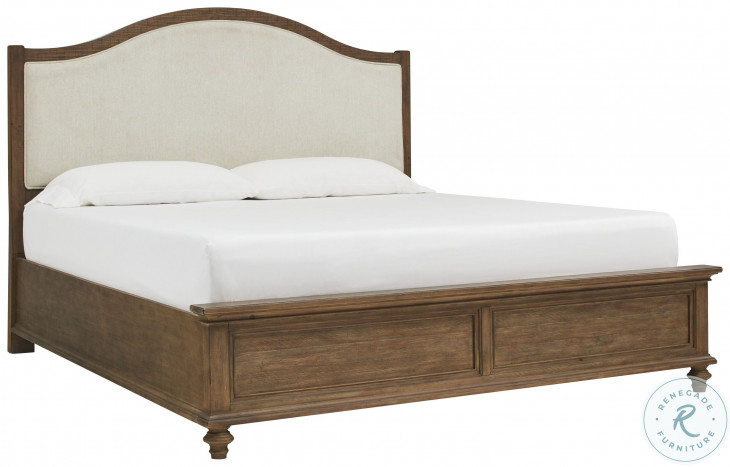 Hensley Honey Upholstered Panel Bedroom Set from Aspen Home | Coleman ...