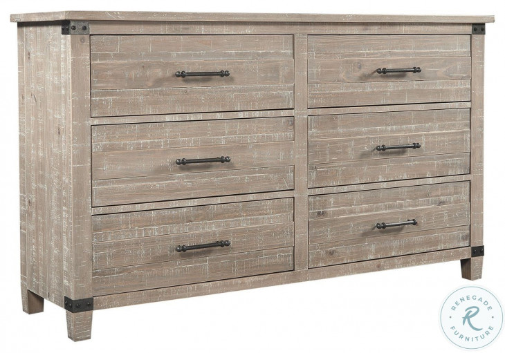 Foundry Weathered Stone Dresser From Aspen Home | Coleman Furniture