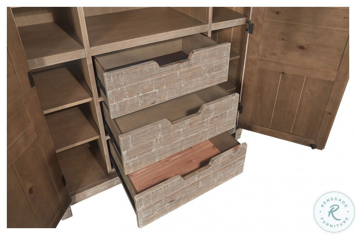 Foundry Weathered Stone Panel Storage Bedroom Set from Aspen Home ...