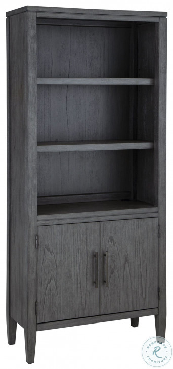 Preston Urbane Grey Door Bookcase From Aspen Home | Coleman Furniture