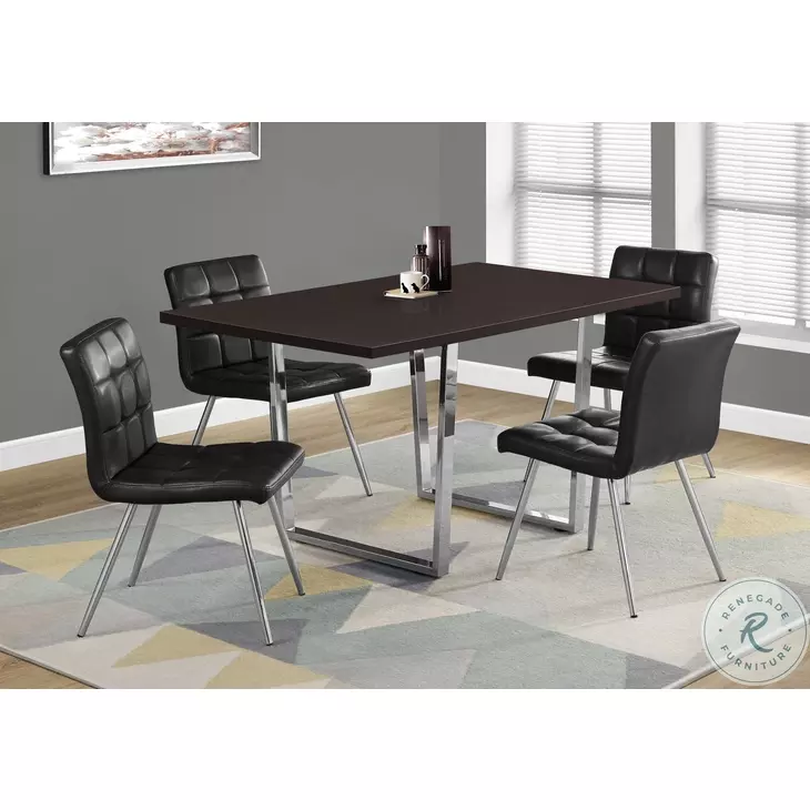 1122 Espresso Rectangular Dining Table From Monarch | Coleman Furniture