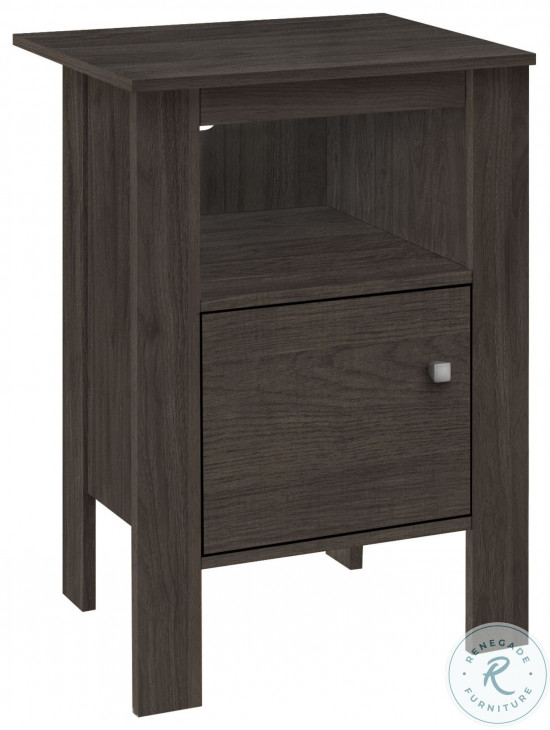 2145 Brown Oak Storage Accent Table From Monarch | Coleman Furniture