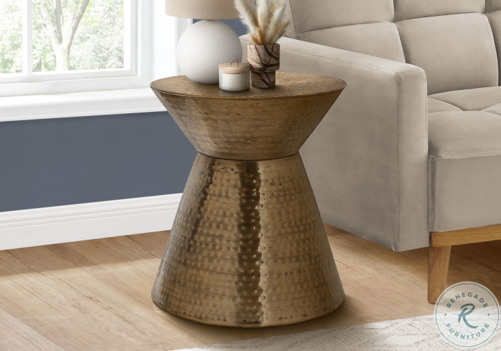 3928 Antique Copper Accent Table From Monarch | Coleman Furniture