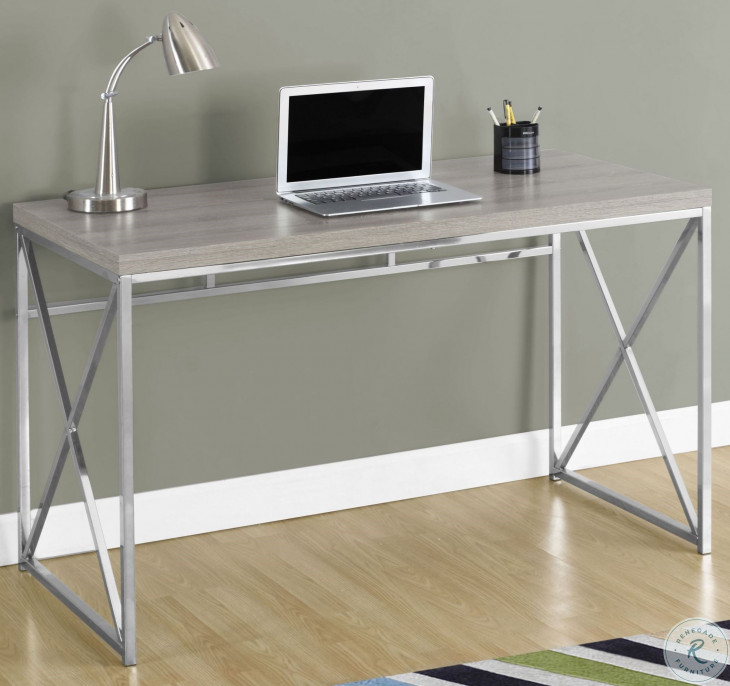 7204 Dark Taupe 48" Computer Desk from Monarch | Coleman Furniture