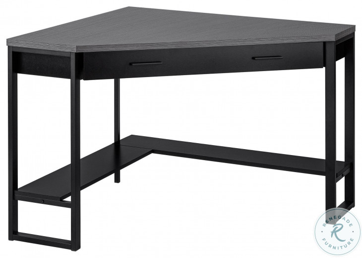 7503 Black Corner Computer Desk From Monarch | Coleman Furniture