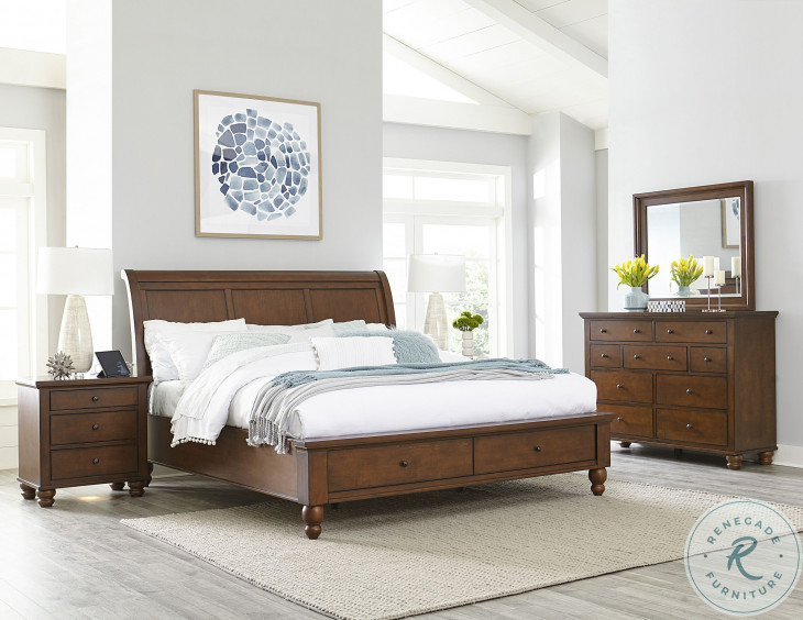 Cambridge Brown Cherry Chesser From Aspen Home | Coleman Furniture