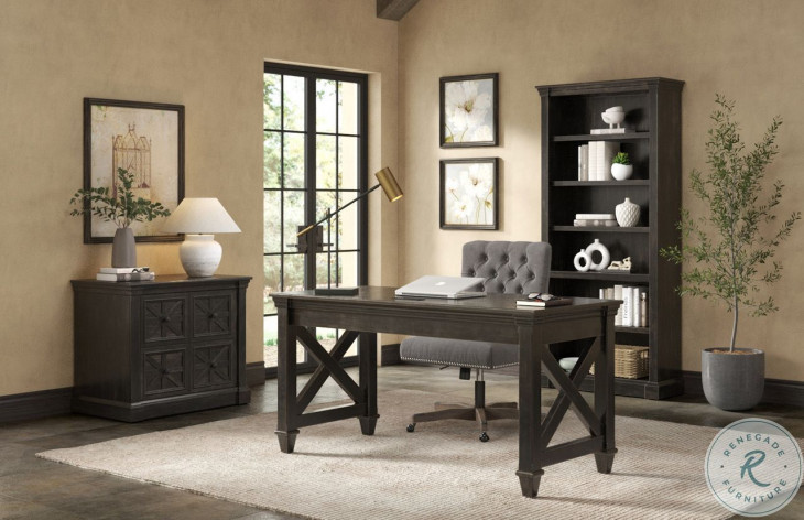 Kingston Dark Brown Open Bookcase From Martin Furniture | Coleman Furniture