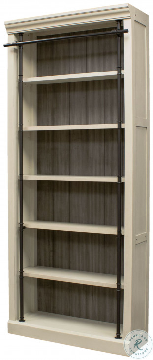 Toulouse Aged Chateau White Bookcase with Ladder From Martin Furniture ...