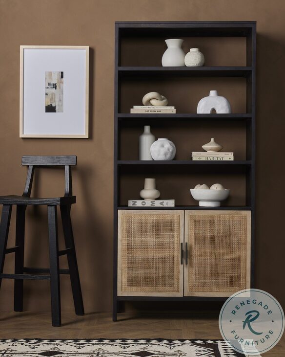 Caprice Natural Mango Bookshelf from Four Hands | Coleman Furniture