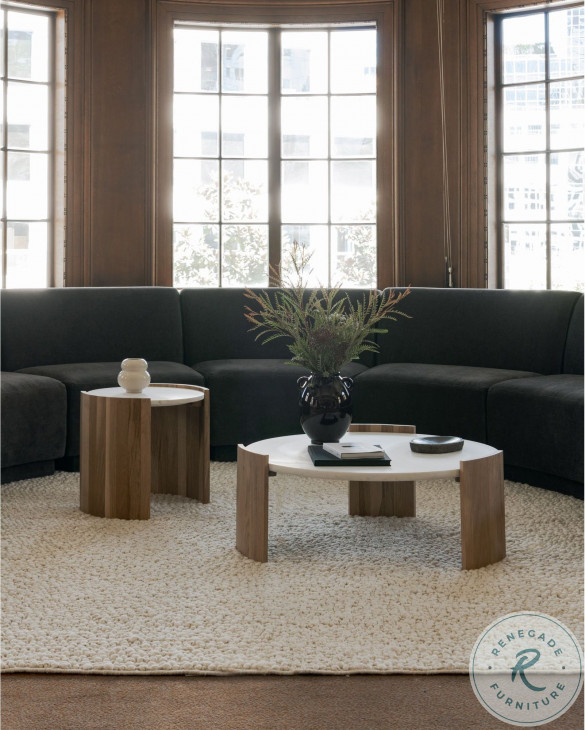 Dala Natural And White Coffee Table From Moes Home | Coleman Furniture