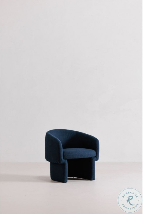 Franco Dark Indigo Arm Chair From Moes Home | Coleman Furniture