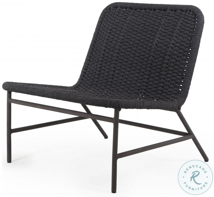 Bruno Dark Grey Rope Outdoor Chair from Four Hands | Coleman Furniture