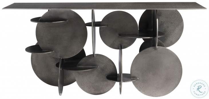 Tribus Graphite Console Table From Bernhardt Furniture | Coleman Furniture