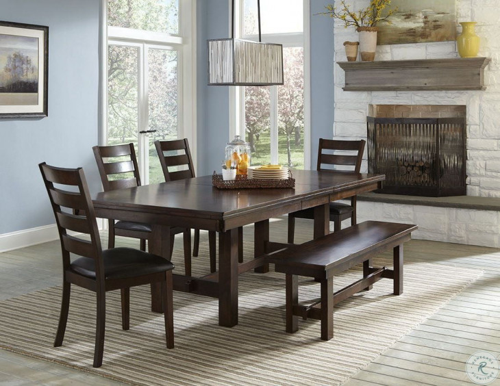 Kona Brushed Rasin Extendable Dining Room Set from Intercon | Coleman Furniture