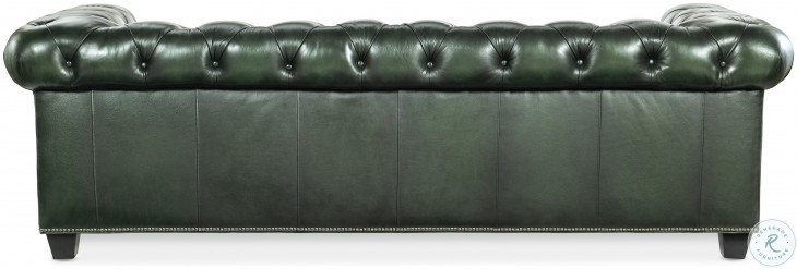 Charleston Black Tufted Leather Sofa From Hooker | Coleman Furniture