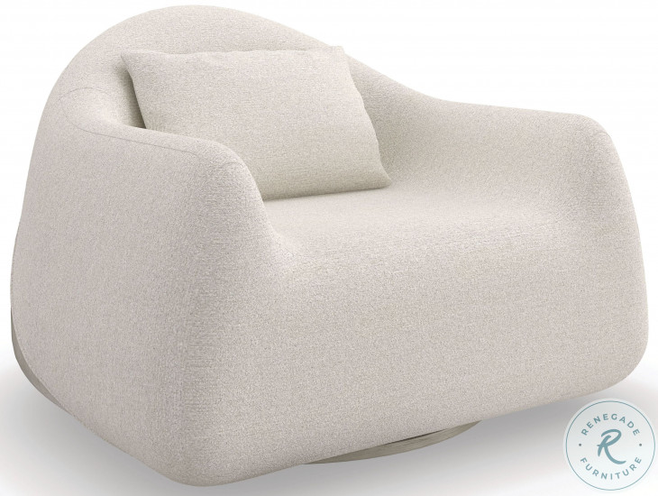 Serenity Ivory Swivel Chair From Caracole | Coleman Furniture