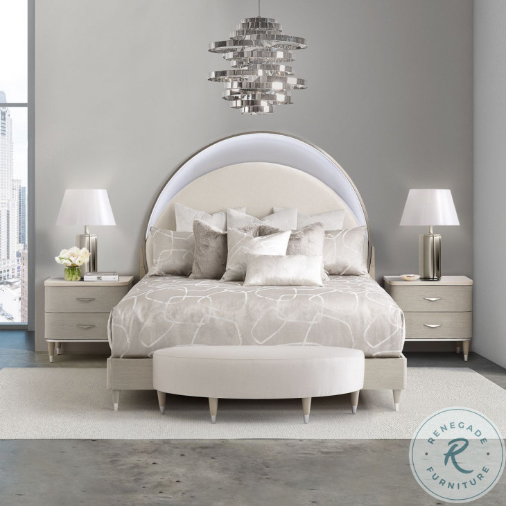 Eclipse Ivory Bed Bench From Aico | Coleman Furniture