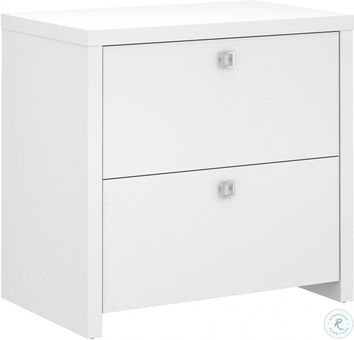 Echo Pure White Lateral File Cabinet from Kathy Ireland by Bush ...