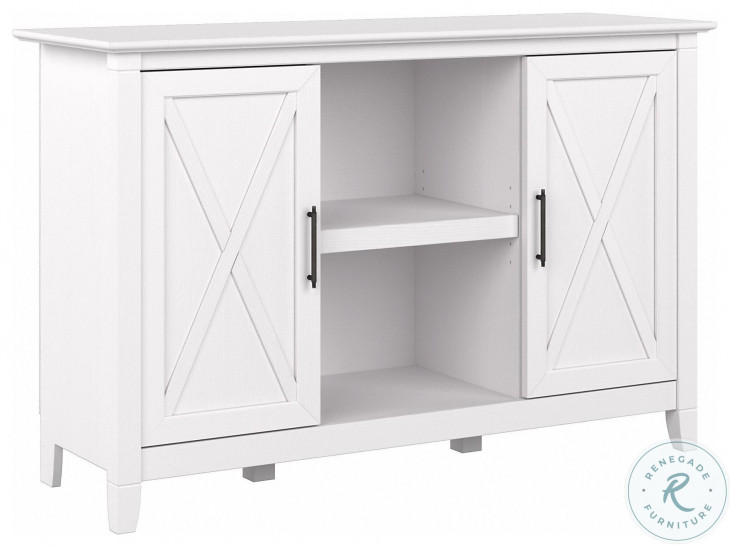 Key West Pure White Oak Accent Cabinet with Doors
