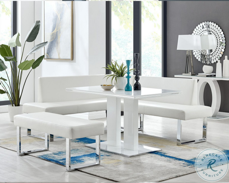 Amanda White Dining Room Set from Armen Living | Coleman Furniture