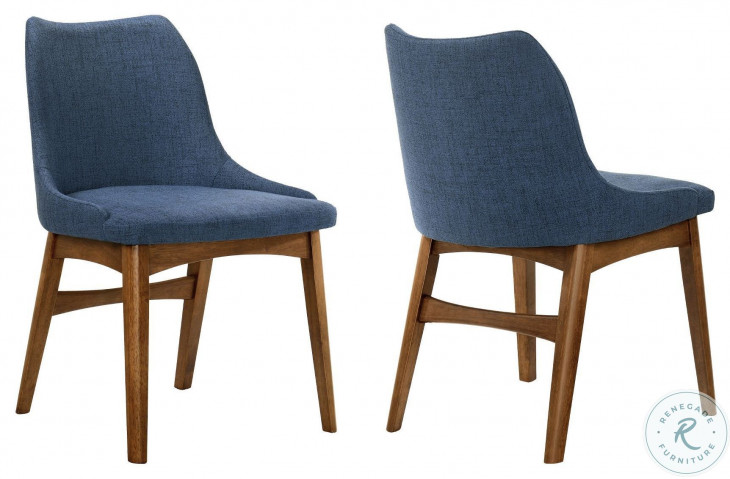 Azalea Blue Side Chair Set of 2 From Armen Living | Coleman Furniture