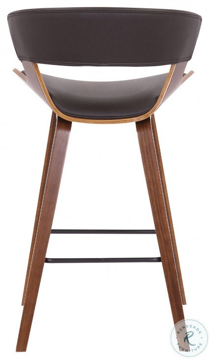 Jagger Brown Faux Leather 26" Counter Height Stool from Armen Living ...