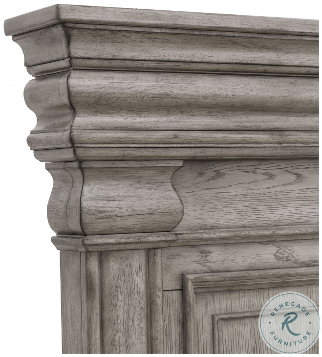 Madison Ridge Soft Grey King Storage Bed from Pulaski | Coleman Furniture