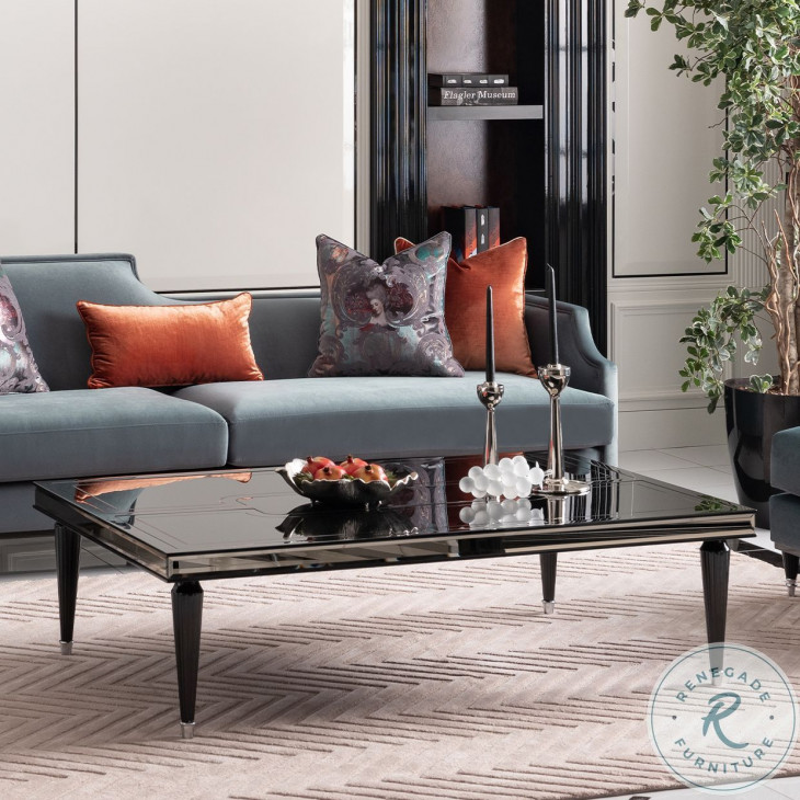 La Francaise Black Ice Occasional Table Set from Aico | Coleman Furniture