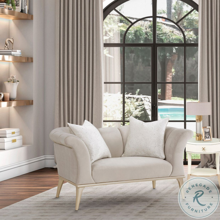 Yvette Porcini Chair And A Half From Aico | Coleman Furniture