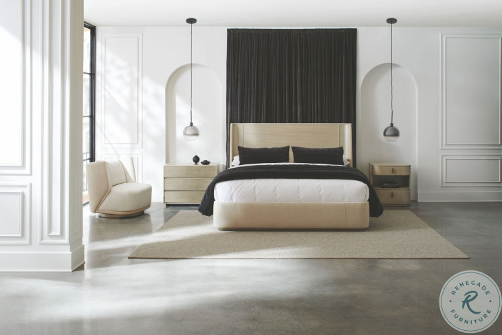 La Moda Touchable Boucle And Creamy Seville Swivel Chair ...