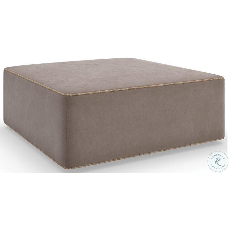 Marbella Brown Ottoman From Caracole | Coleman Furniture