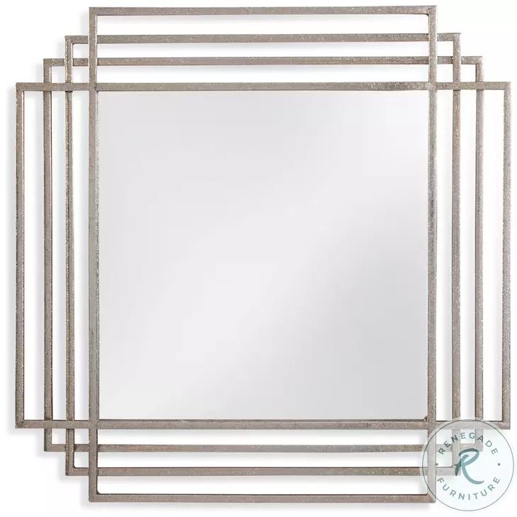 silver leaf wall mirror