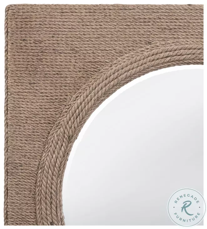 Natural Rope Avon Wall Mirror from Bassett Mirror | Coleman Furniture