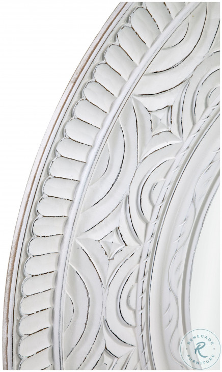 Holland Distressed White Wall Mirror From Bassett Mirror | Coleman ...