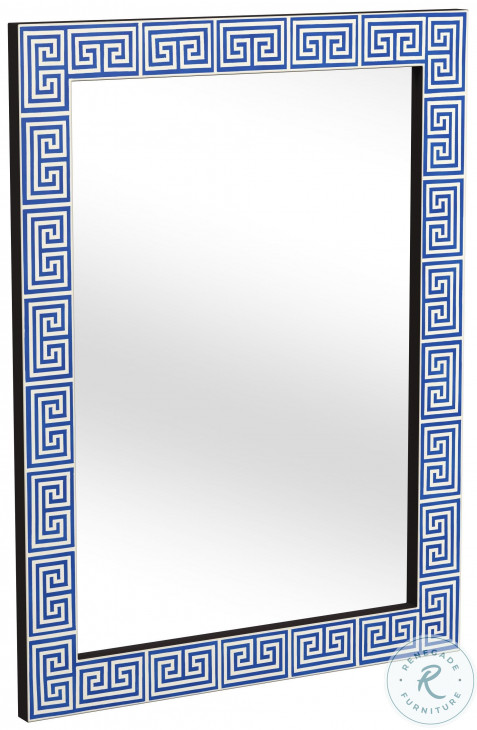 Cesar Blue Wall Mirror From Bassett Mirror | Coleman Furniture