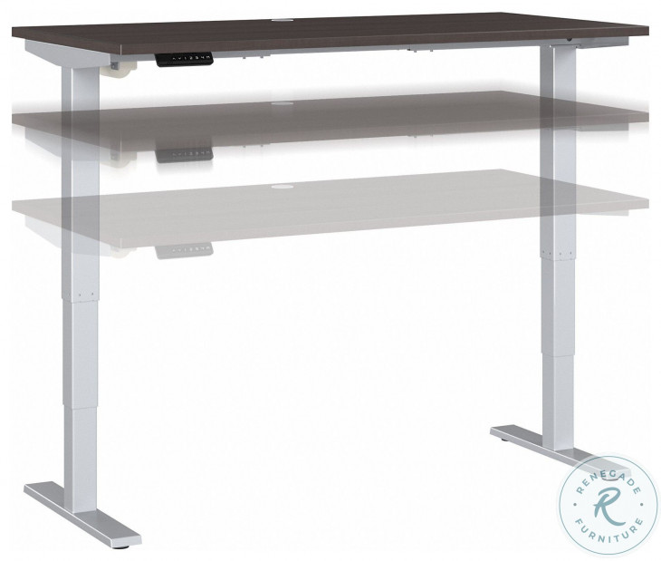 Move 40 Series Storm And Cool Gray Metallic 60" Adjustable Height ...
