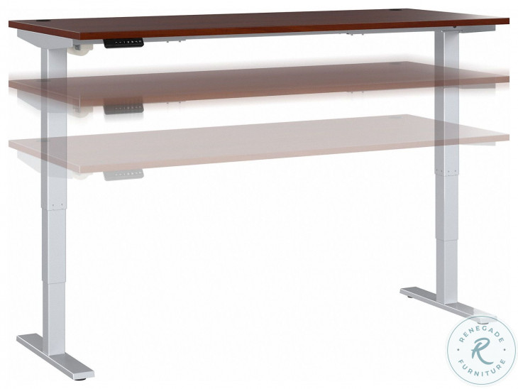 Move 40 Series Hansen Cherry And Cool Gray Metallic 72" Adjustable ...