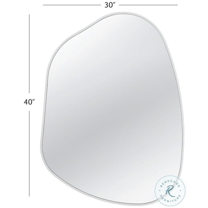 Ash White Wall Mirror From Bassett Mirror | Coleman Furniture