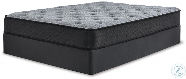 Comfort Plus Grey And Black King Size Mattress With Foundation From ...