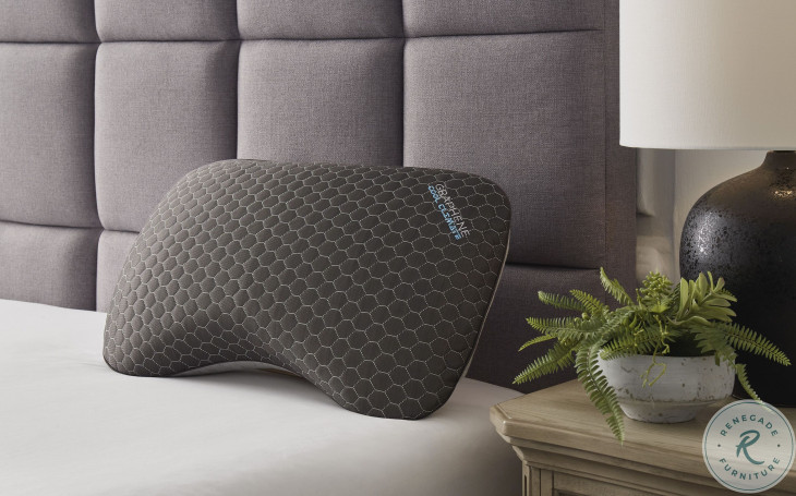 Zephyr 2.0 Dark Gray Graphene Curve Pillow Set of 6 From Ashley ...