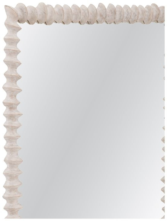 Churchill Distressed White Wash Rectangular Wall Mirror From Bassett ...