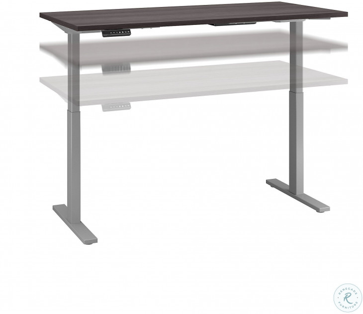 Move 60 Series Storm Gray 60" Adjustable Height Standing Desk from Bush ...