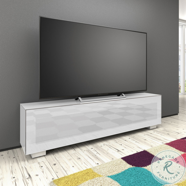 Magic White TV Stand From Bellini Modern Living | Home Gallery Stores