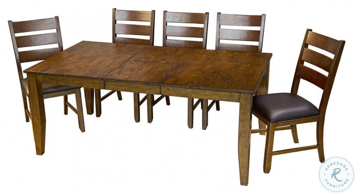 Mason Medium Mango 72" Extendable Rectangular Leg Dining Table from A ...
